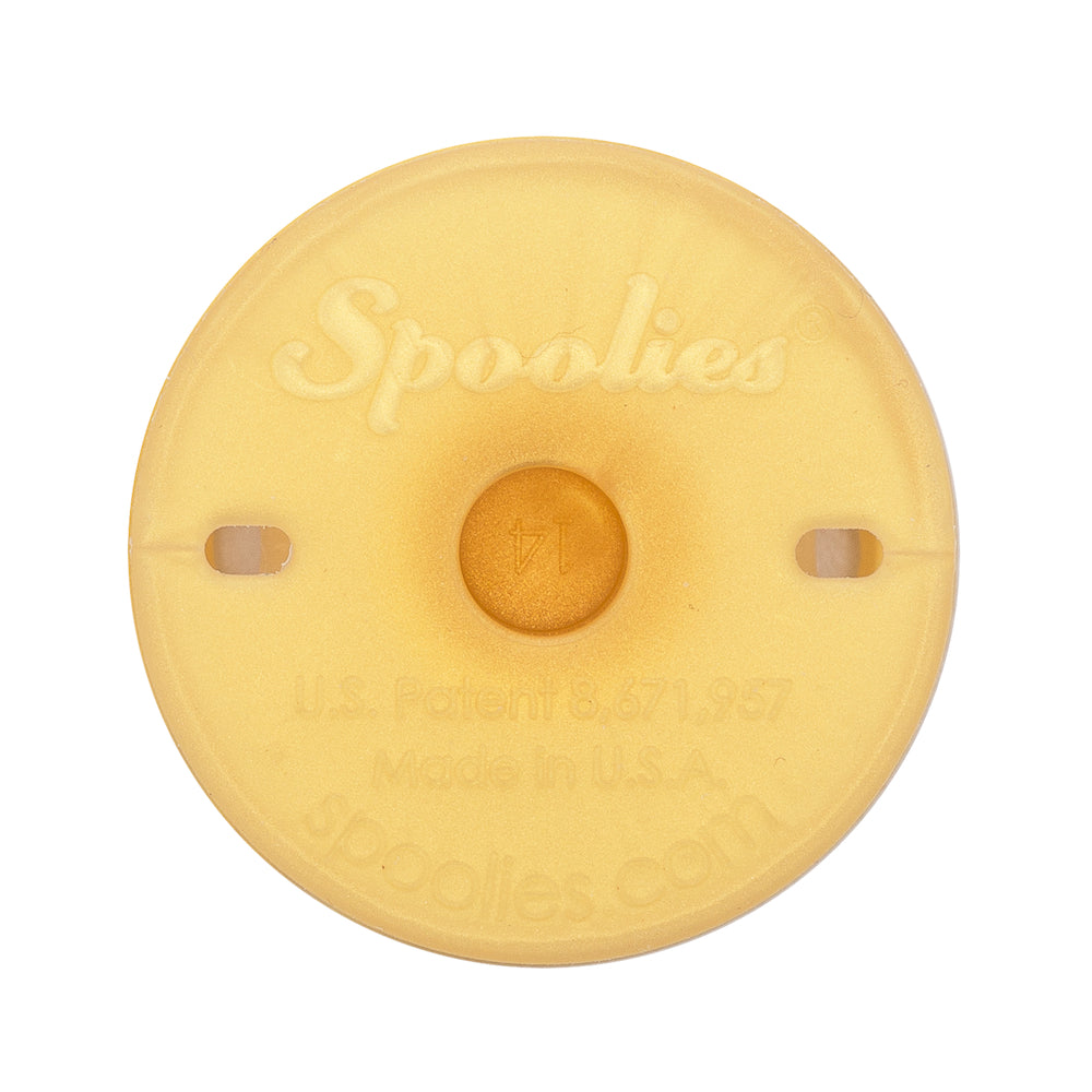 Spoolies 20pc - 8 Jumbo + 12 Medium in Silver Mesh Bag, Gold & Silver ...